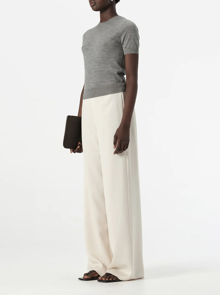 Ash Knit Tee - Grey Marle – HEM Store