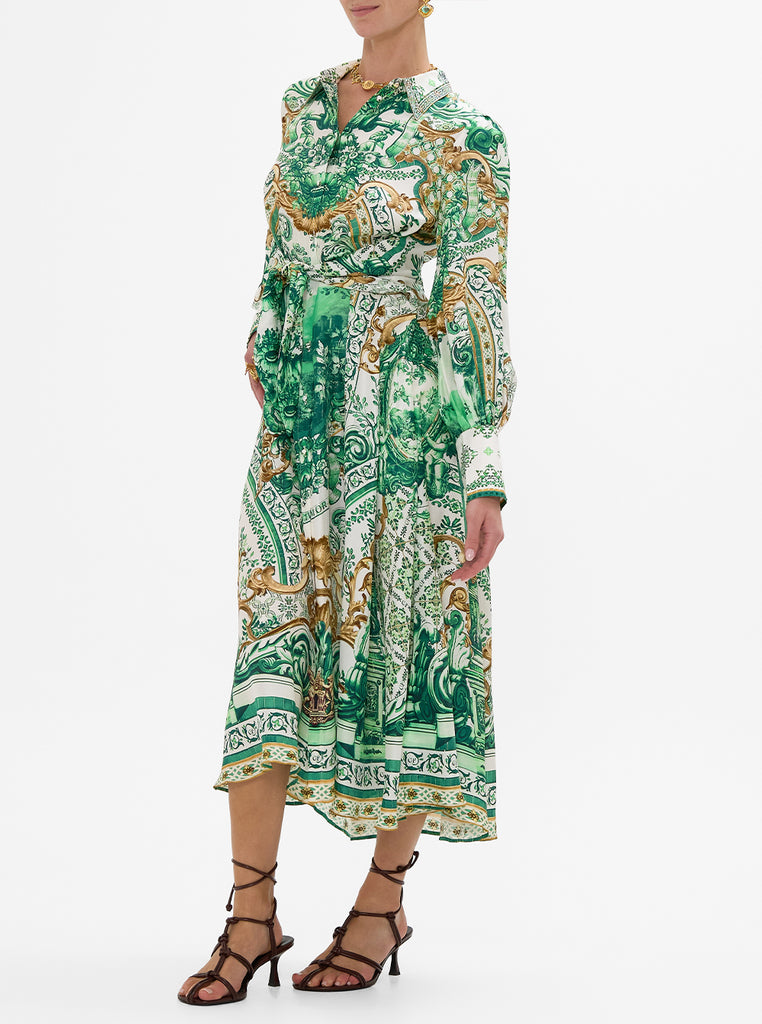 Waist Tie Shirt Dress - Corridor Of Calm – HEM Store