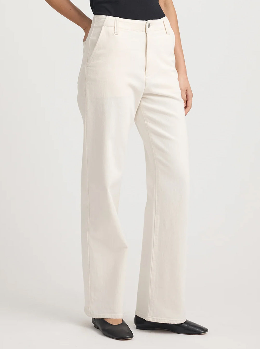 Wide Leg Pant - Ecru – HEM Store