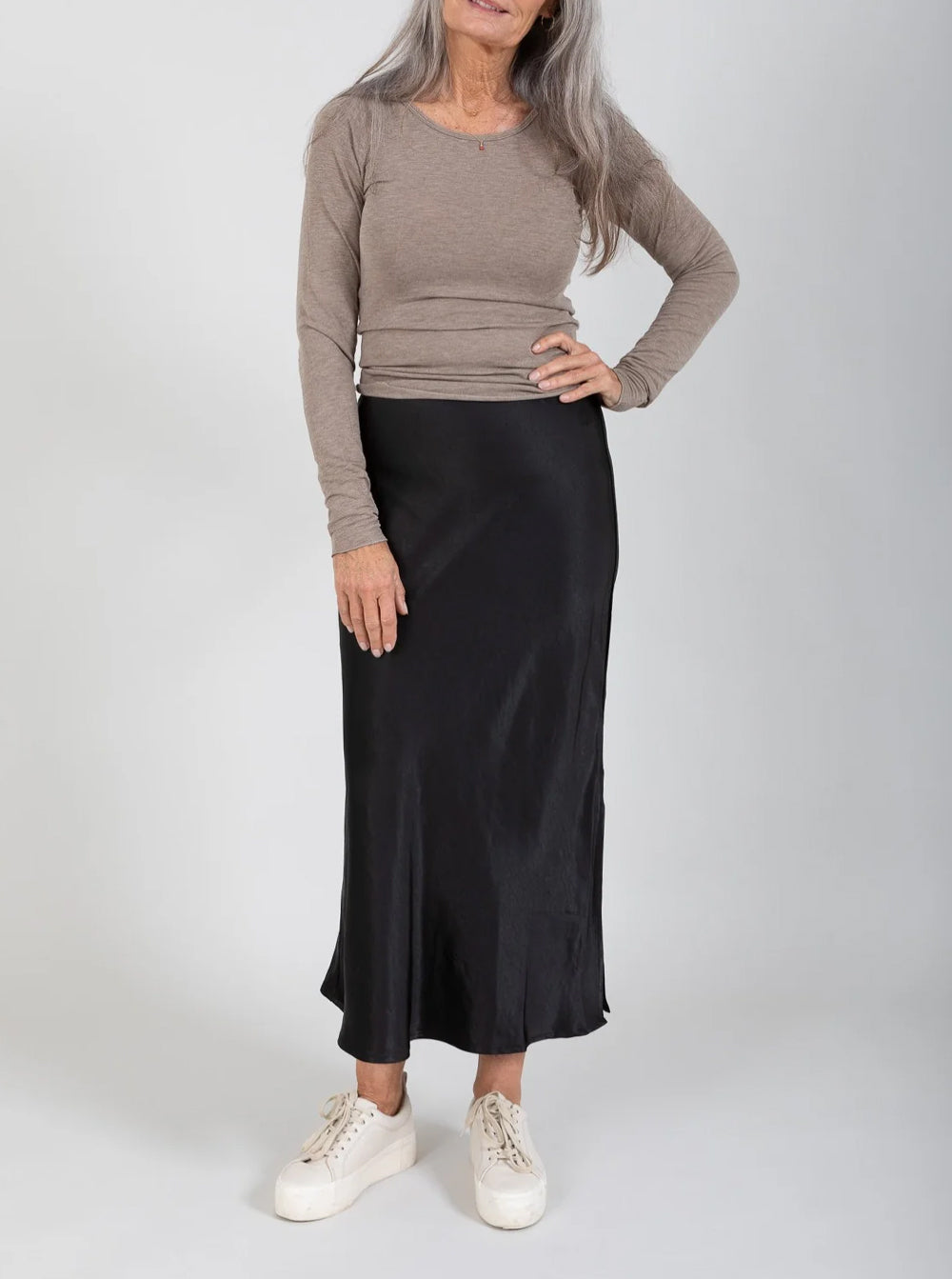 CC Heart Skyler Mid Length Skirt - Black – HEM Store