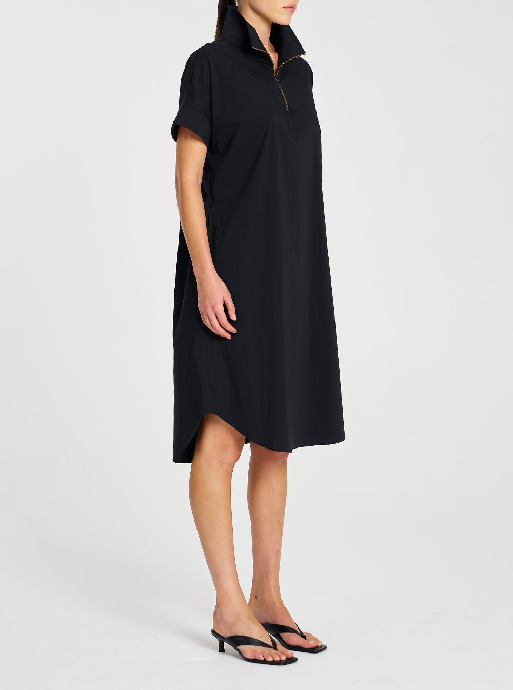 Half Zip Dress - French Navy – HEM Store